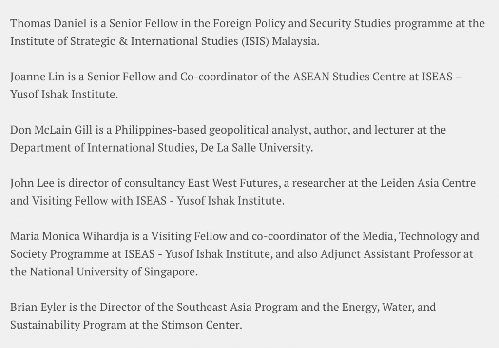 Roundtable on the return of Trump and implications for ASEAN-US ...